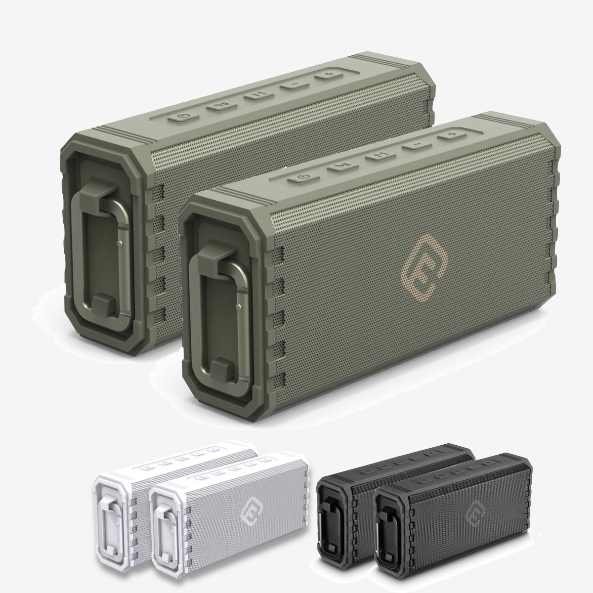 〈同色2台セット〉完全防水 Bluetooth スピーカー | Gift Pad