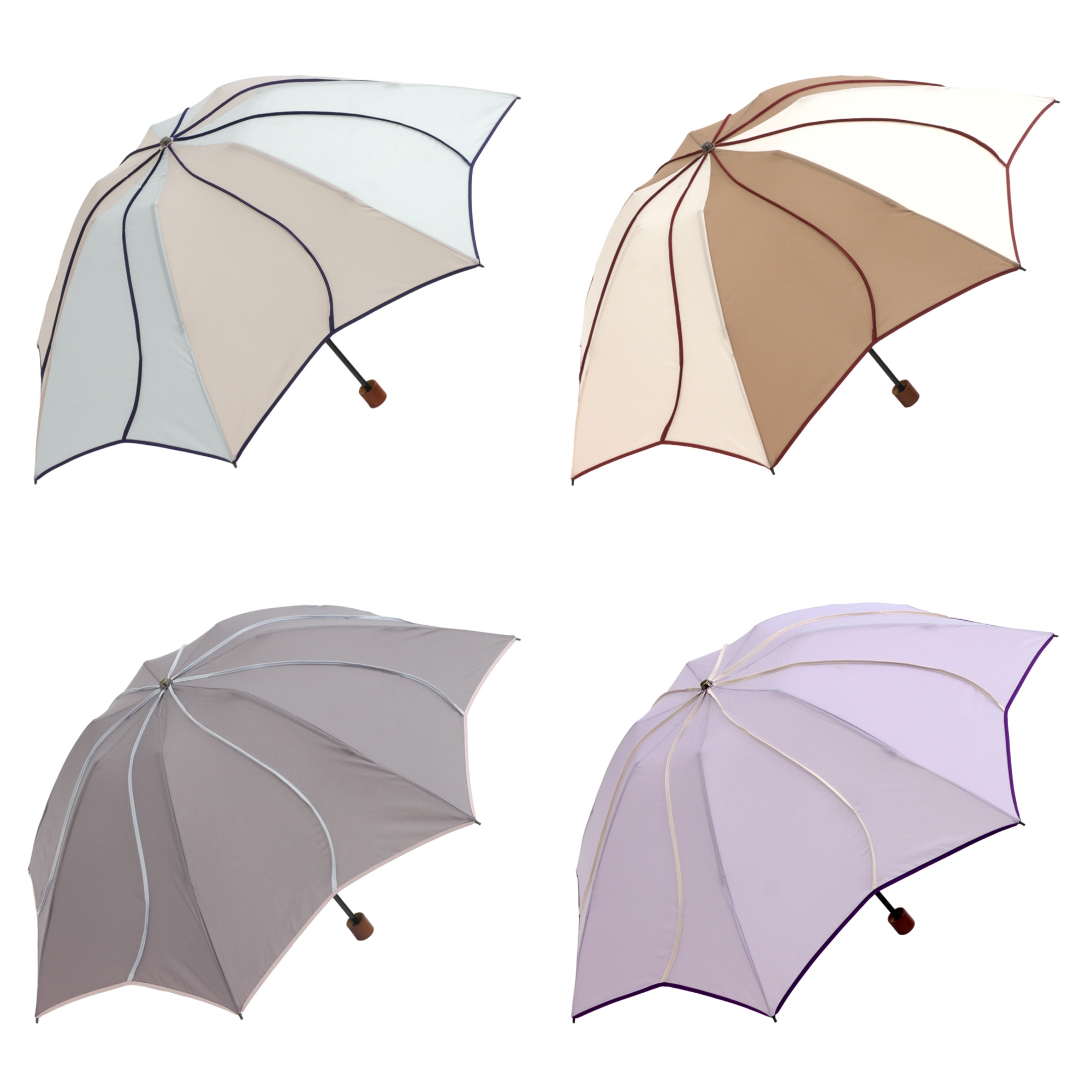 フラワースタイル パイピングミニ折りたたみ雨傘 B | Giftpad egift