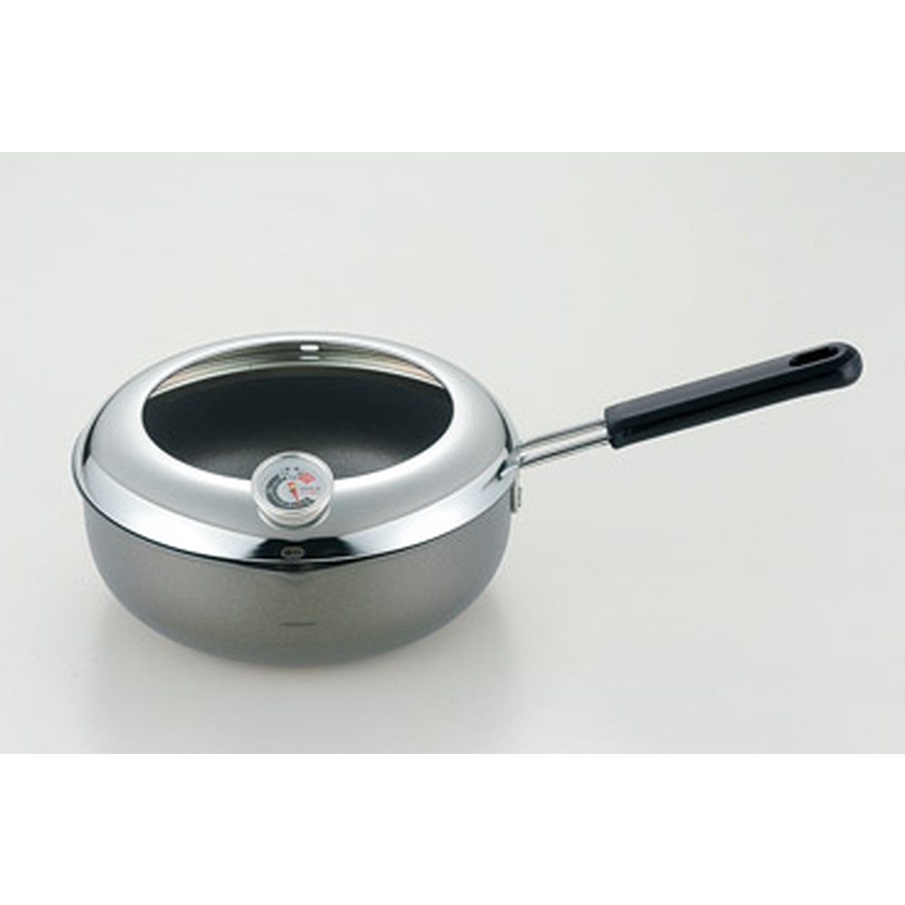 縁 温度計付天ぷら鍋片手 20cm | Giftpad egift