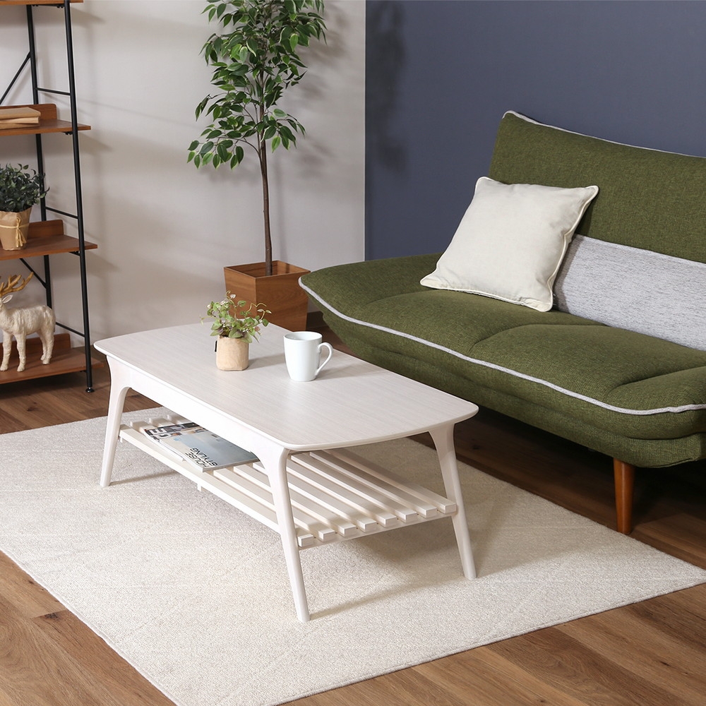 引出し付きセンターテーブル ホワイト | Giftpad egift